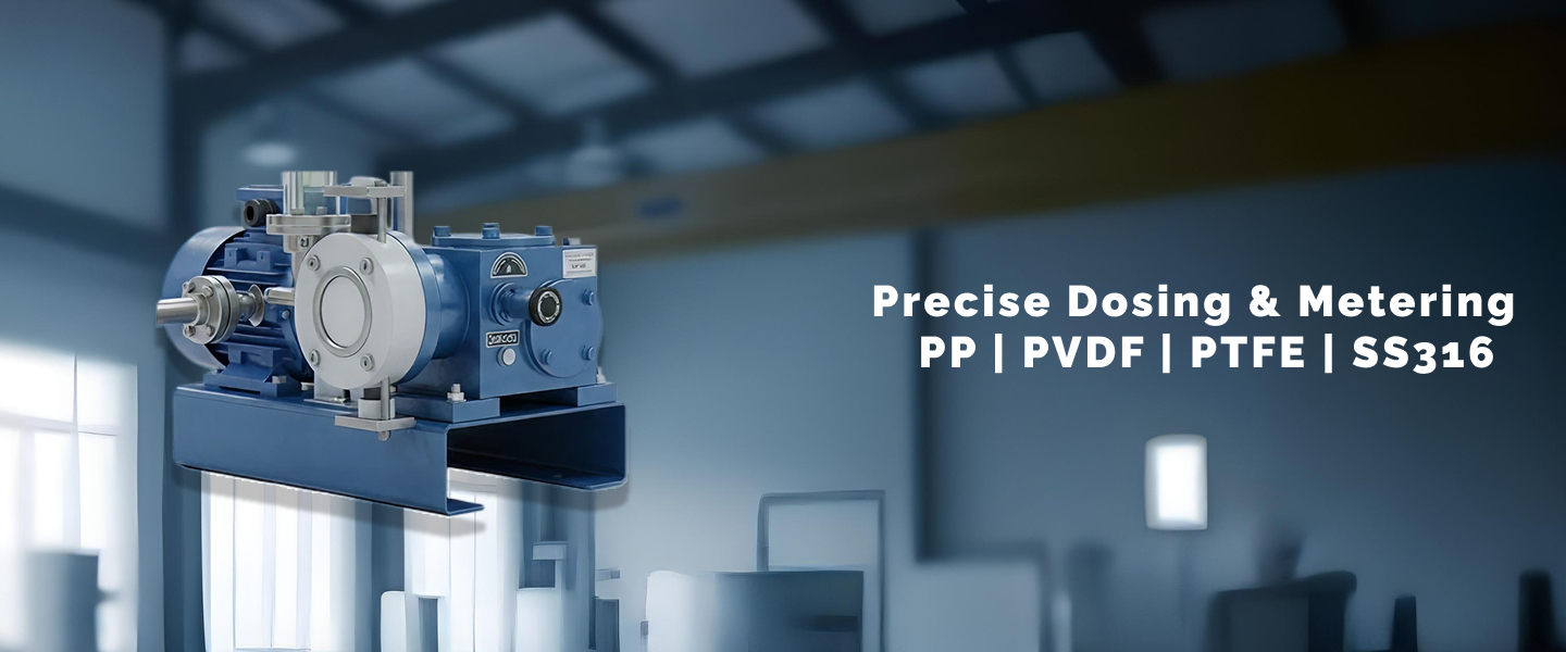 Dosing & Metering Pumps PP, PVDF, TEFLON & SS316 (CF8M)